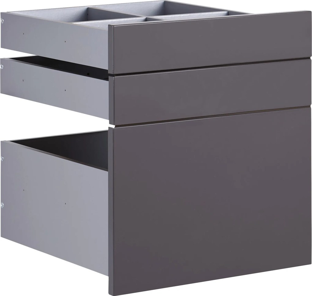 XXXLutz SADA ZÁSUVEK, antracitová, 45,3/50,3/46,8 cm Hom`in - Šatní skříně - 0026470041KW