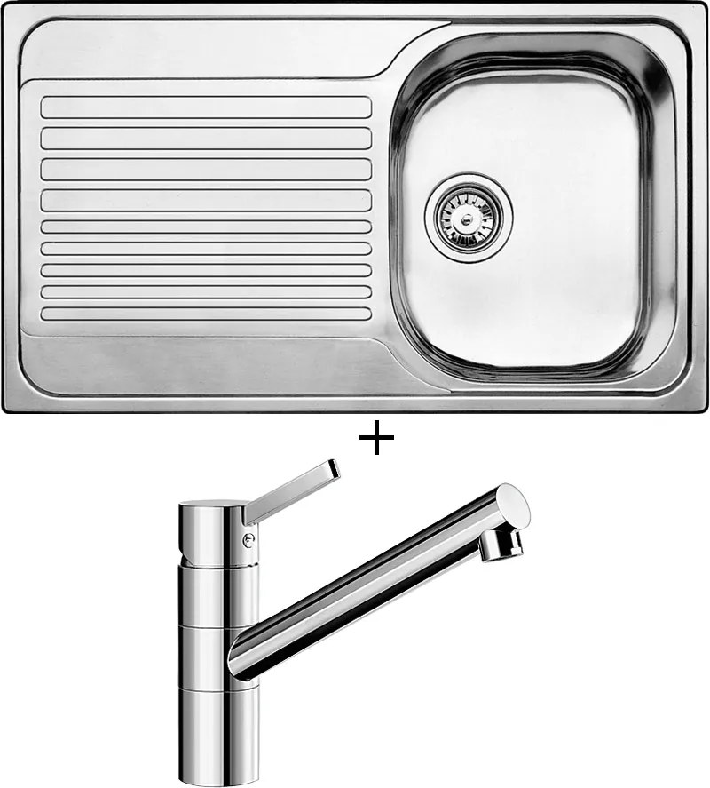 Set Blanco 44097 TIPO 45 S nerez přírodní lesk 511942 + Tivo chrom 517599