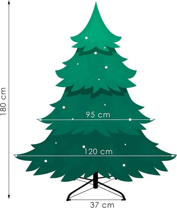 Vánoční stromek Smrk Premium přírodní 180 cm