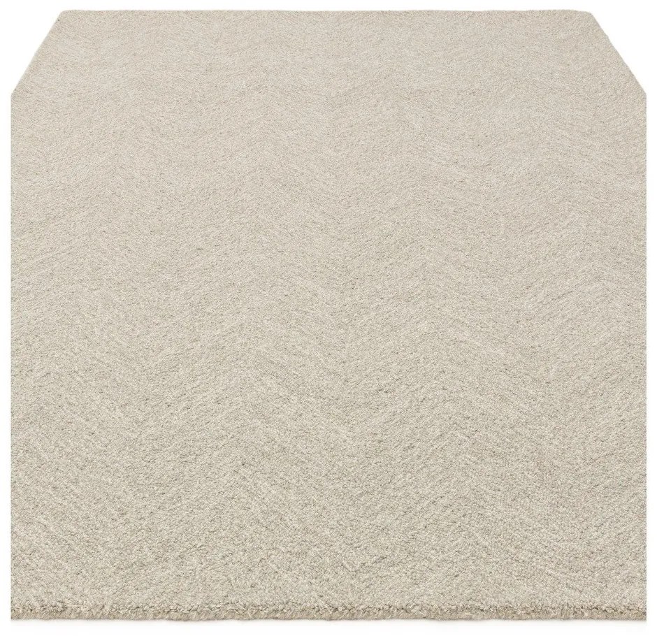 Krémový ručně tkaný koberec s příměsí vlny 200x290 cm Theodore Chevron – Asiatic Carpets