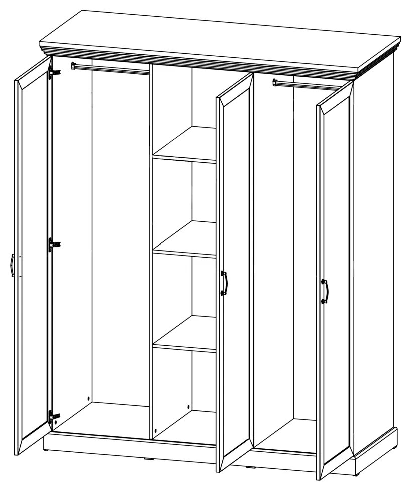 Kondela Ložnicová sestava nábytku, ROYAL