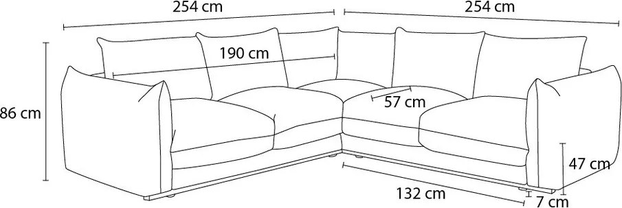Modrá rohová pohovka Ernest – Bobochic Paris
