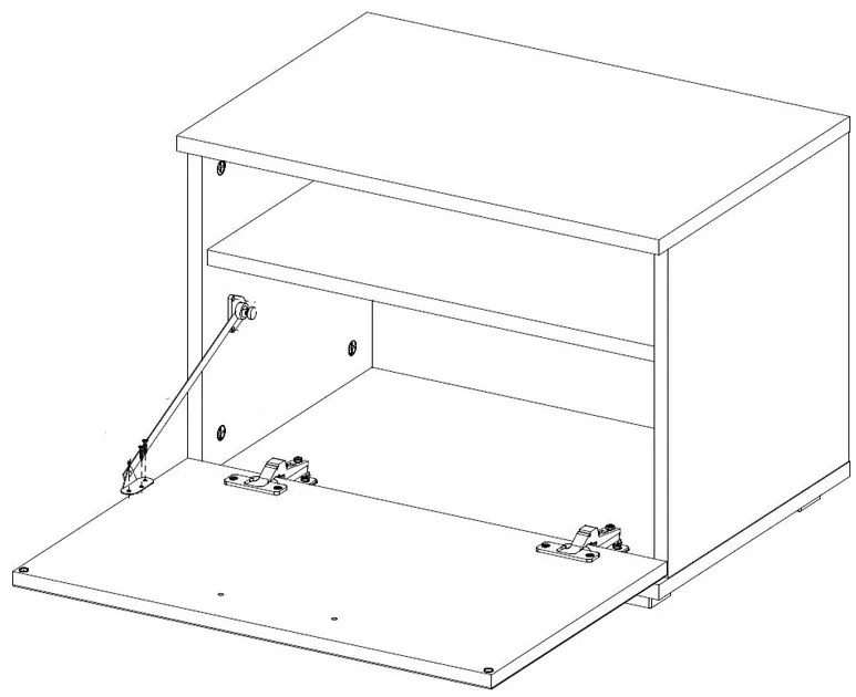 Předsíňová lavice na boty Prego, bílá lesk