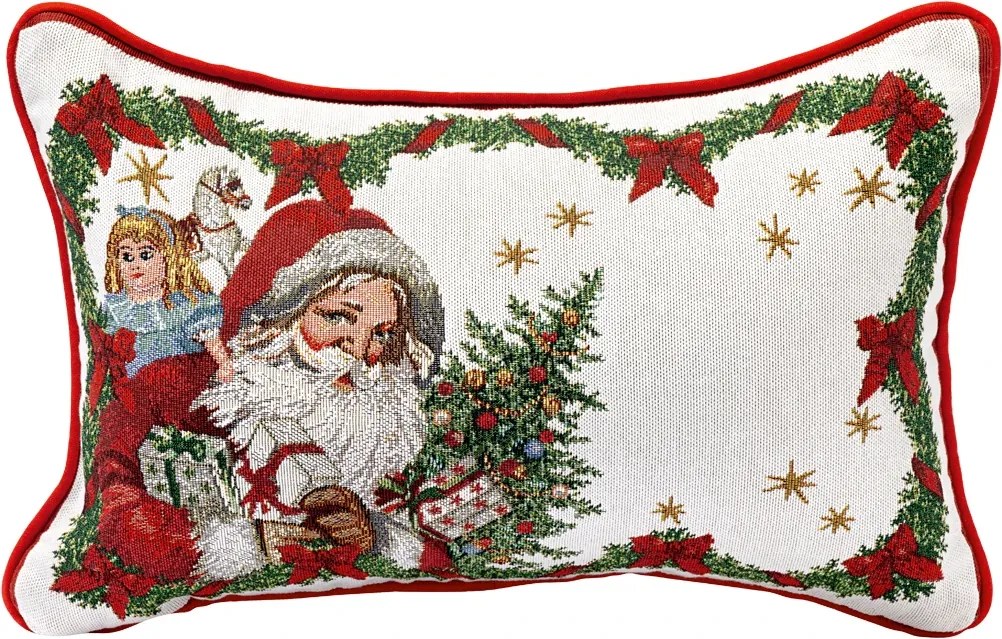 Villeroy&Boch Toy’s Fantasy gobelínový oboustranný polštář Santa 480 × 320 × 45 mm