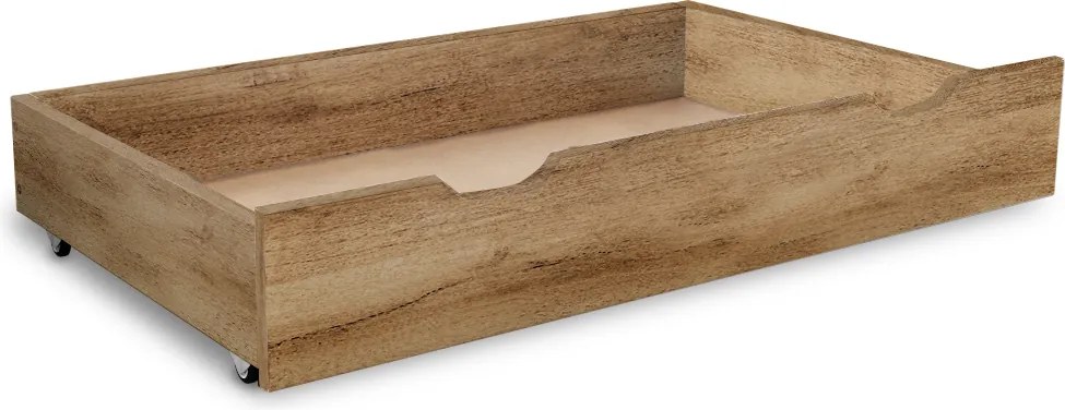 Úložný box pod postel 98 cm, dub artisan