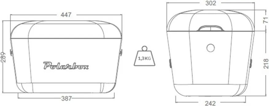 Světle zelený chladicí box 20 l Pop – Polarbox