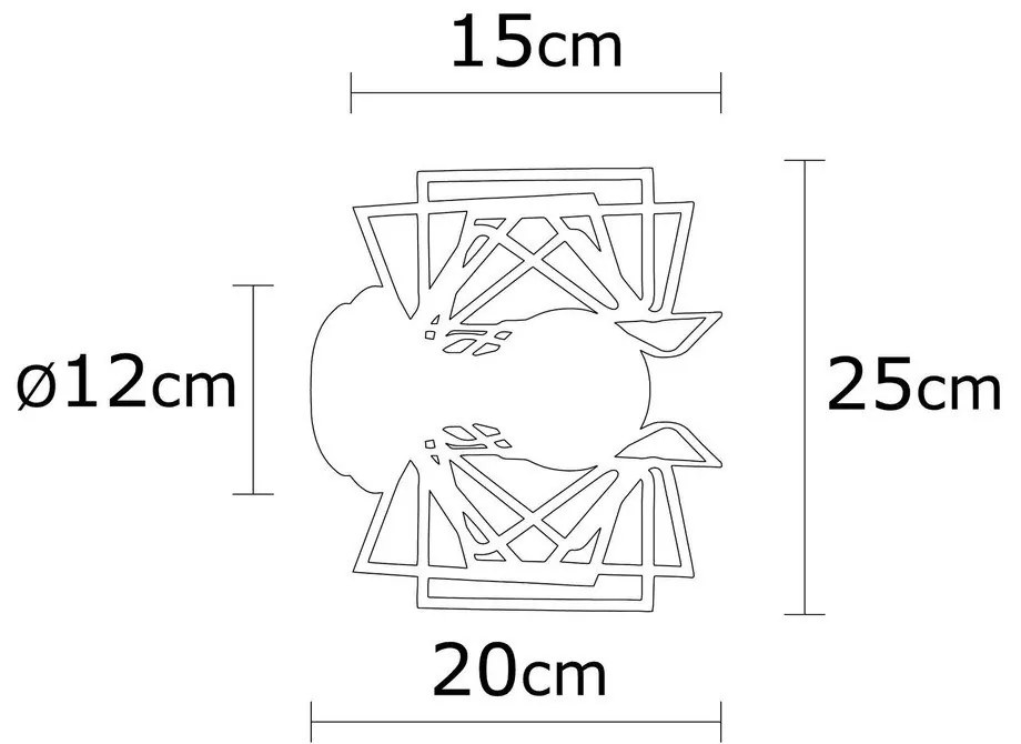 Černé nástěnné svítidlo Nemrut – Opviq lights
