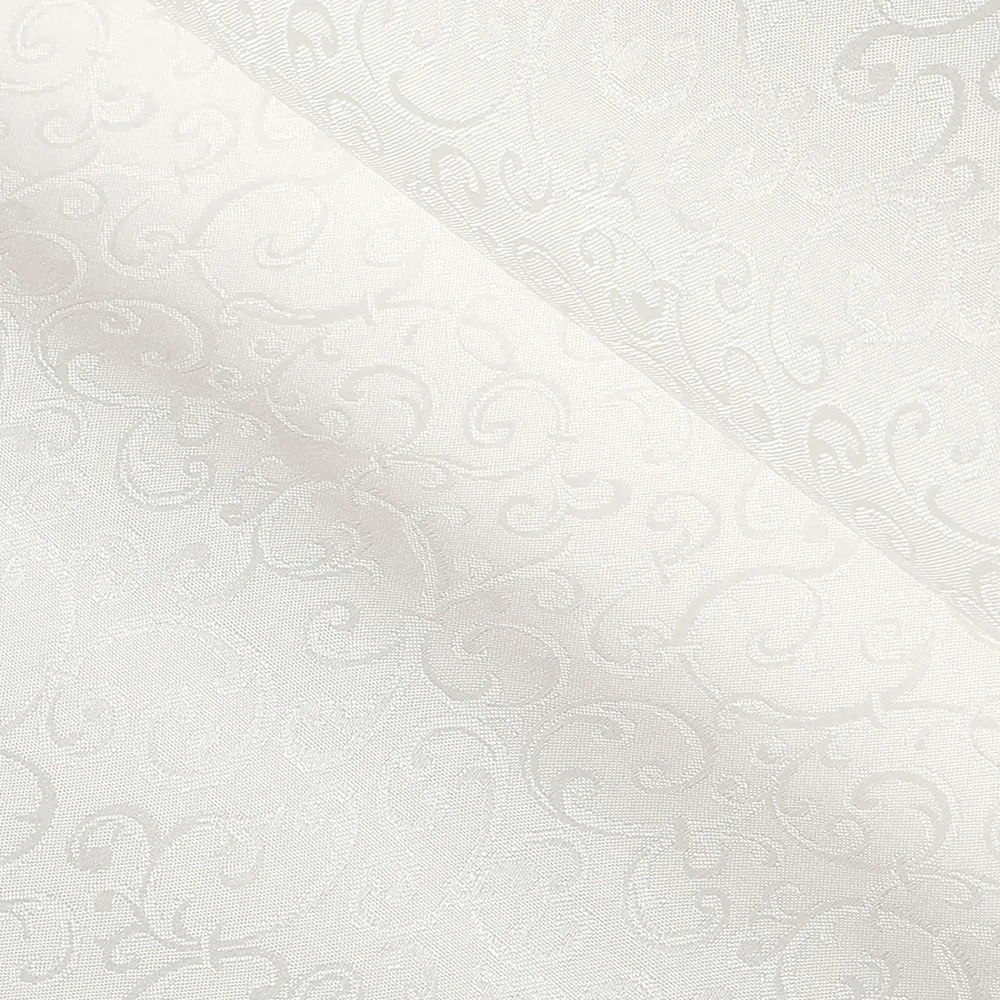 Biante Teflonový kulatý ubrus TF-010 Ornamenty - smetanový Ø 150 cm
