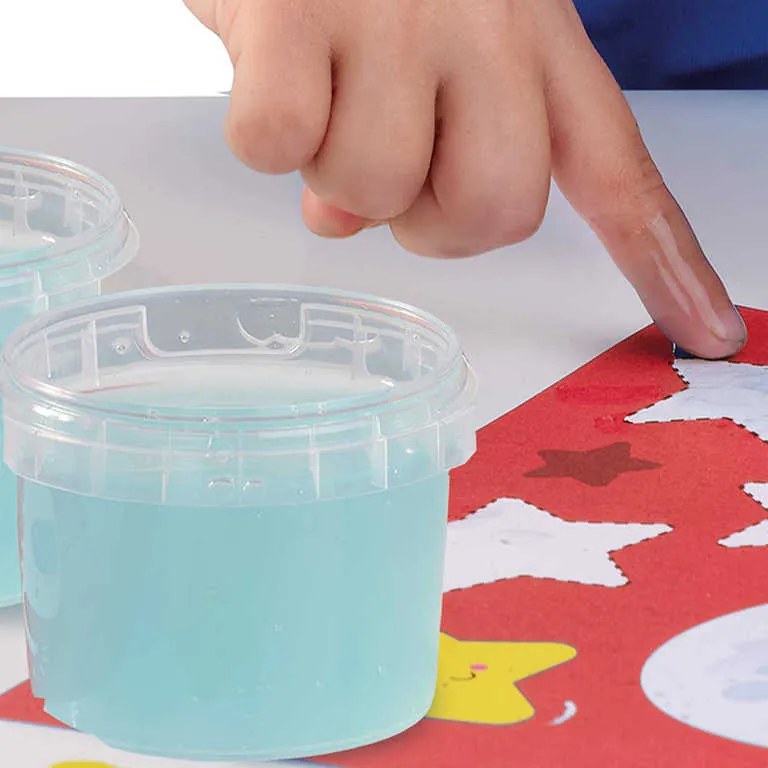 SES CREATIVE Moje první baby lepidlo magické prstové 2x 95ml modré 14482