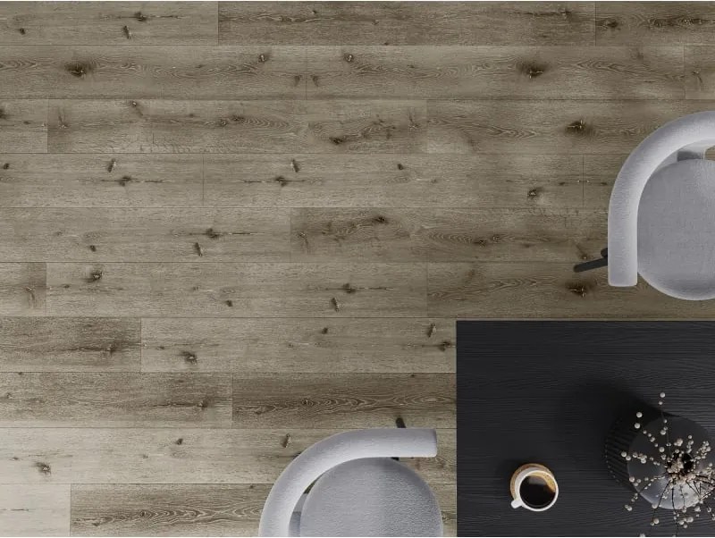 Mexen Kansas vinylové panely 1240 x 182 mm SPC 6,5 mm, podložka IXPE 1,5 mm, 4 V-drážka, Dub - F1032-1240-182-505-4V1-01