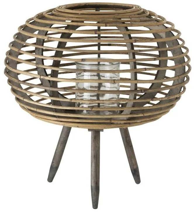 Ratanová lucerna na noze Bamboo - Ø56*59 cm