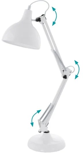 Eglo 94699 - Stolní lampa BORGILLIO 1xE27/40W/230V