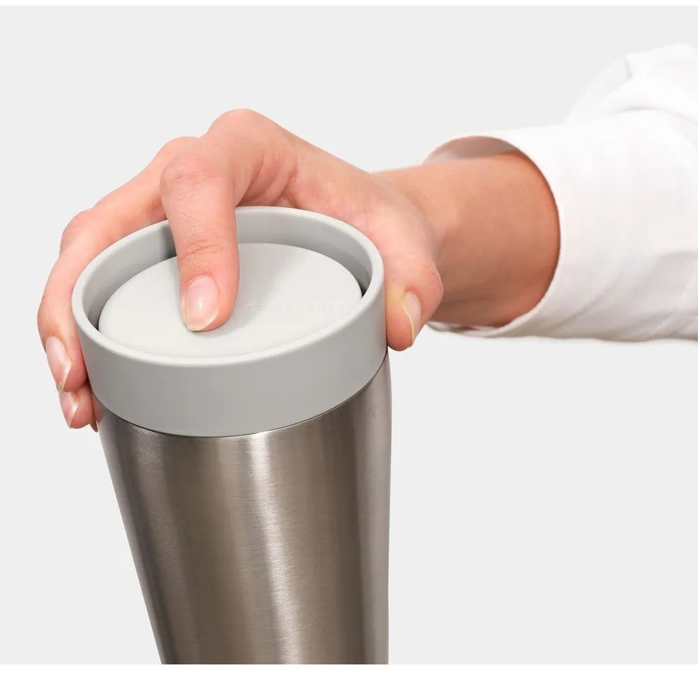 Světle šedý termo hrnek 200 ml Make &amp; Take – Brabantia