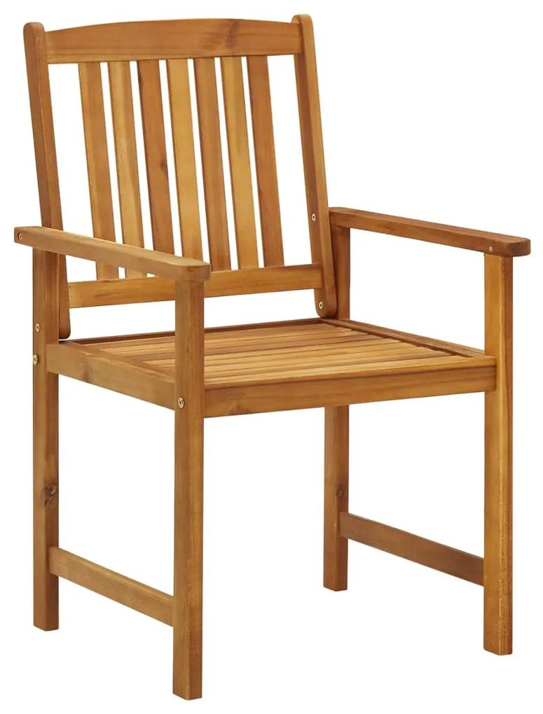 Zahradní židle s poduškami 8 ks masivní akáciové dřevo,  3078179