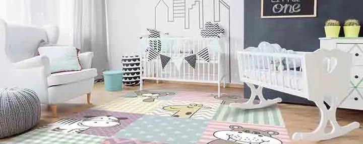 Dětský kusový koberec Kiddy Pastel 80x150cm