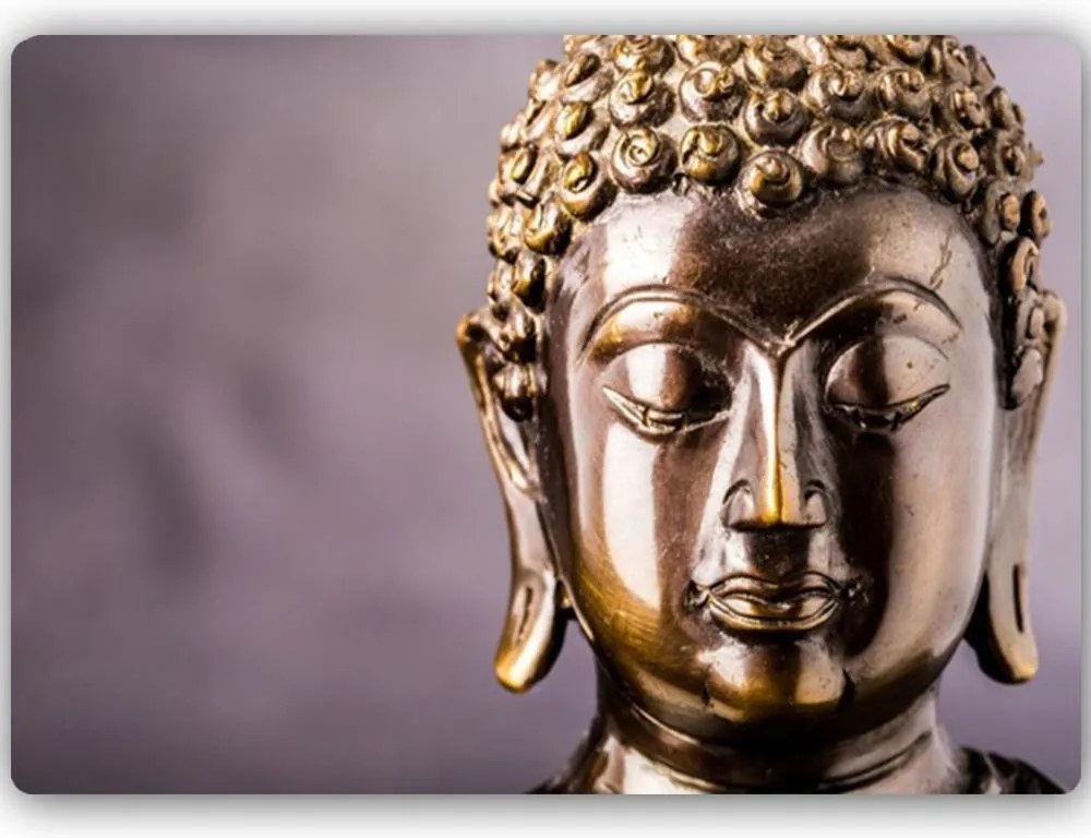 CARO Kovový obraz - Copper Buddha 40x30 cm