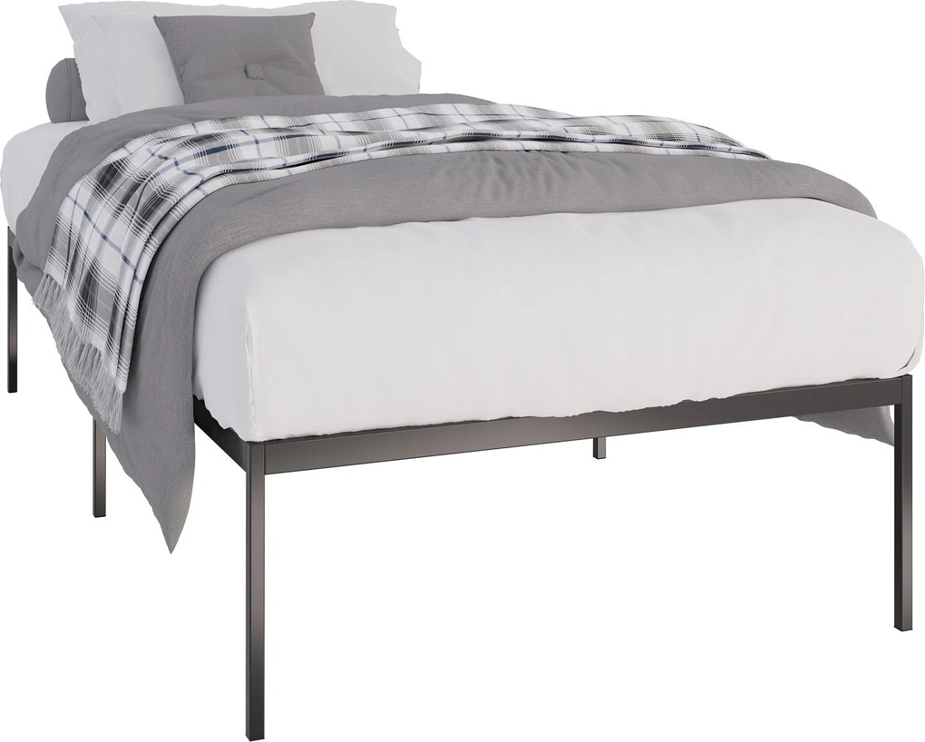 Kovová postel Fargo 200x100x42 cm – černá