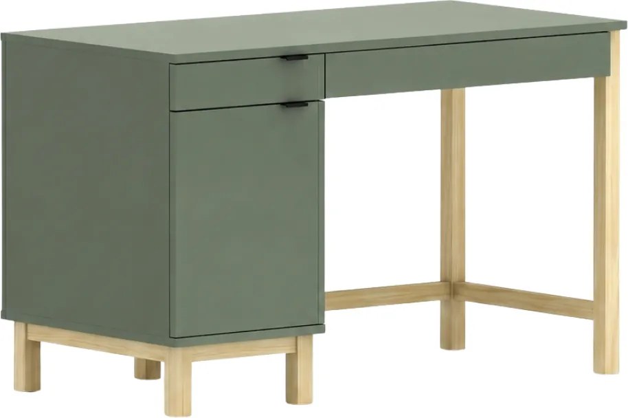 Dětský psací stůl MODEL se šuplíky a skříňkou Zvolte barvu: Světle modrá s bílým úchytem, Zvolte rozměr: 100x60 cm, Zvolte stranu: Levá