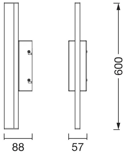 Osram -LED Stmívatelné osvětlení zrcadla ORBIS MIRROR LED/10W/230V 60 cm IP44