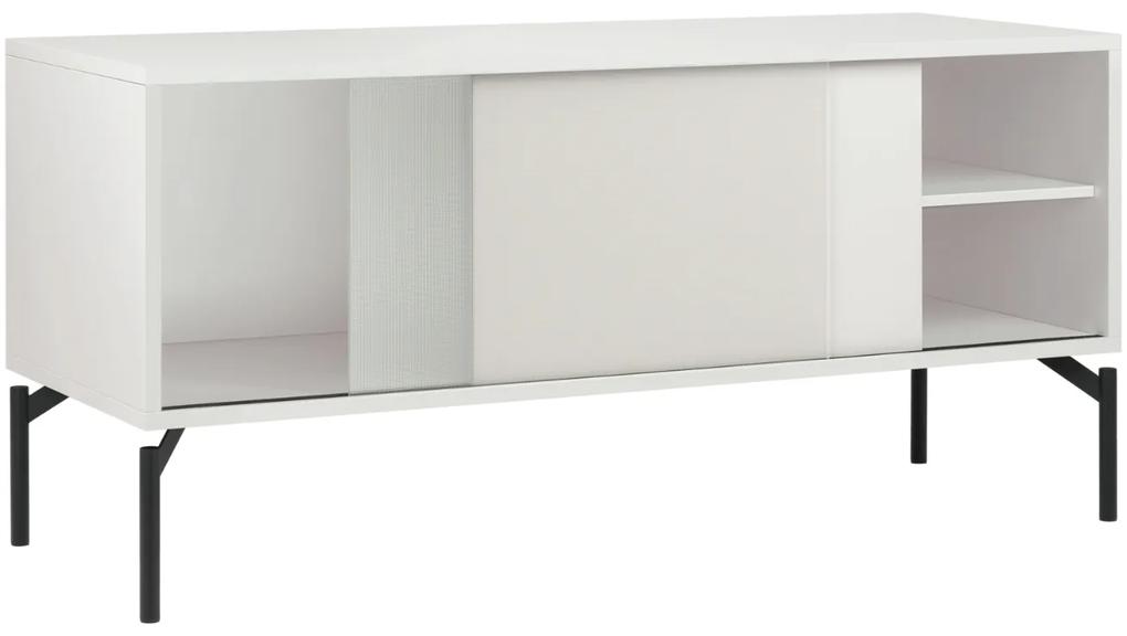 OnaDnes -20% noo.ma Bílý TV stolek Met 116 x 42 cm