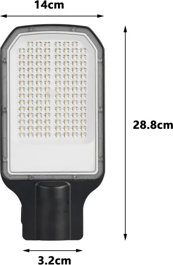 BRILAGI - LED Venkovní pouliční lampa URBANLIGHT LED/50W/230V černá IP65