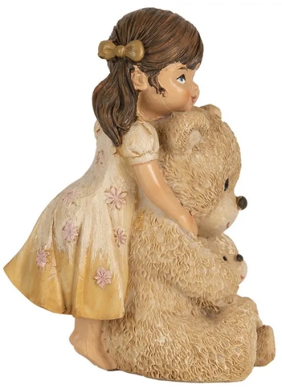 Figurka holčičky s velkým medvědem – 12 cm