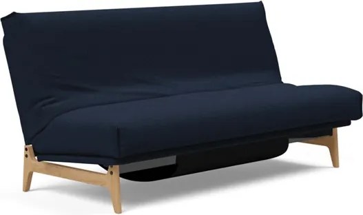INNOVATION - Rozkládací sedačka ASLAK - modrá 528 - snímatelný potah Nordic 140-200