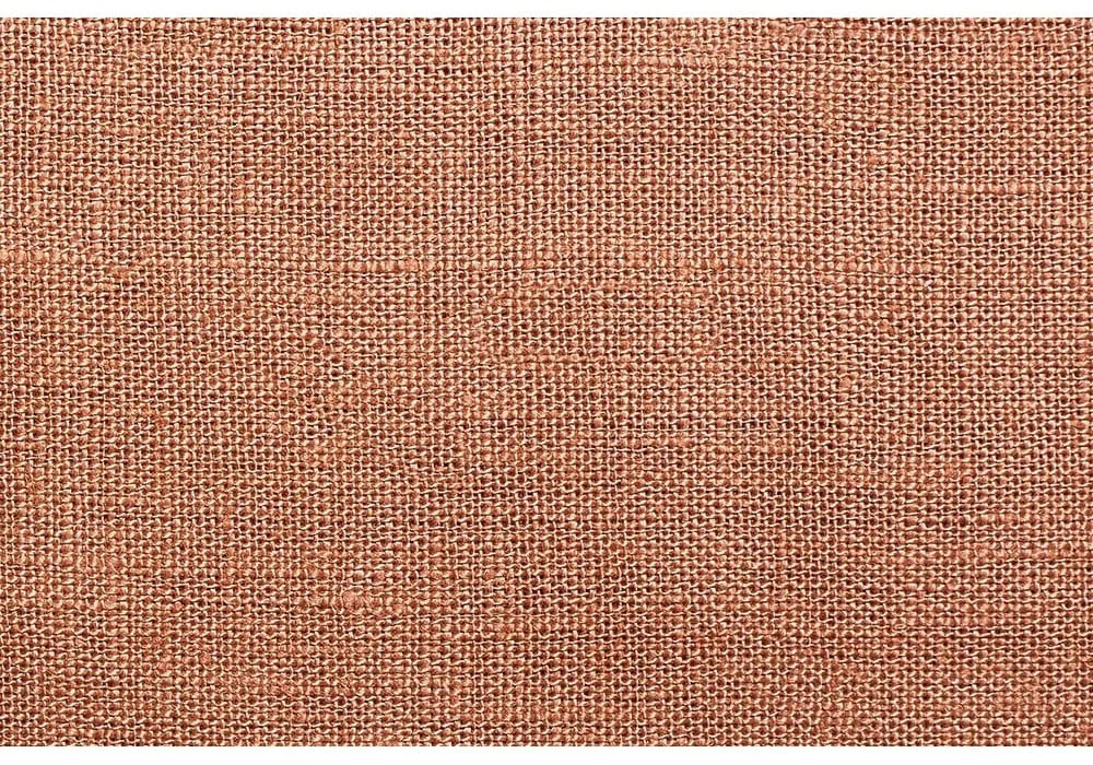 Růžový/hnědý lněný závěs 140x250 cm Cafe Creme – Linen Tales