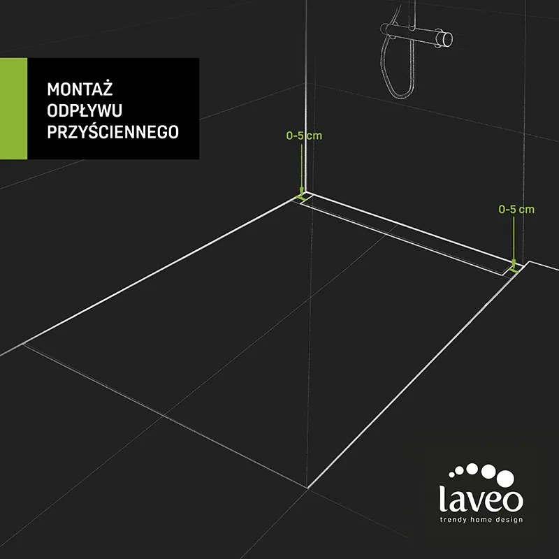 Laveo Basso, lineární odtok s mřížkou 90 cm, ocelová, LAV-COB_291D