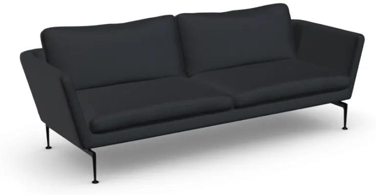Výprodej Vitra designové sedačky Suita (šířka 233 cm, látka Olimpo - Atlantic, tmavě modrá konstrukce)