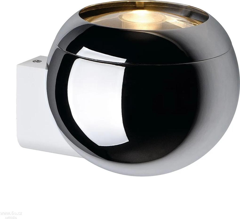 SLV Big White 149031 Light Eye, nástěnné svítidlo, 1x75W, chrom/bílá