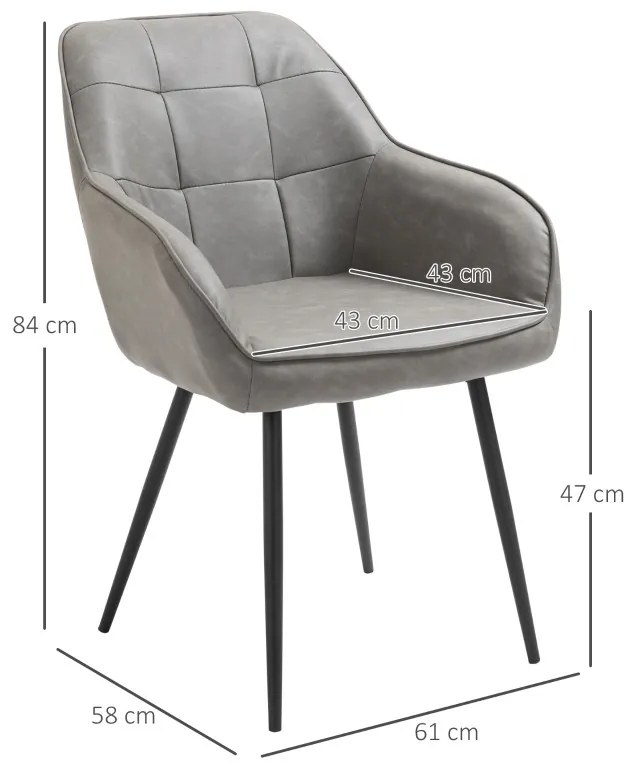 Goleto Čalouněná židle Tara | šedá