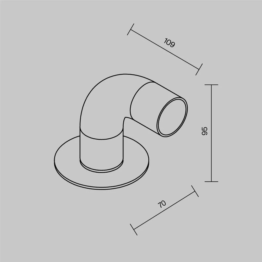 M O477FL-L2GF3K1 Venkovní svítidlo Sleek 3000K 2W teplá bílá 150lm grafit ocel IP65 - MAYTONI