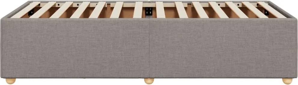 Rám postele bez matrací taupe 90x190 cm textil 3284698