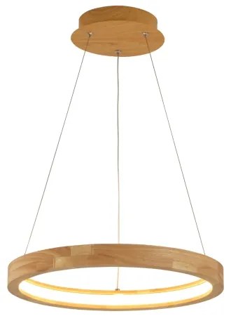 Brilagi - LED Lustr na lanku UMEA WOOD LED/30W/230V pr. 40 cm kaučukovník