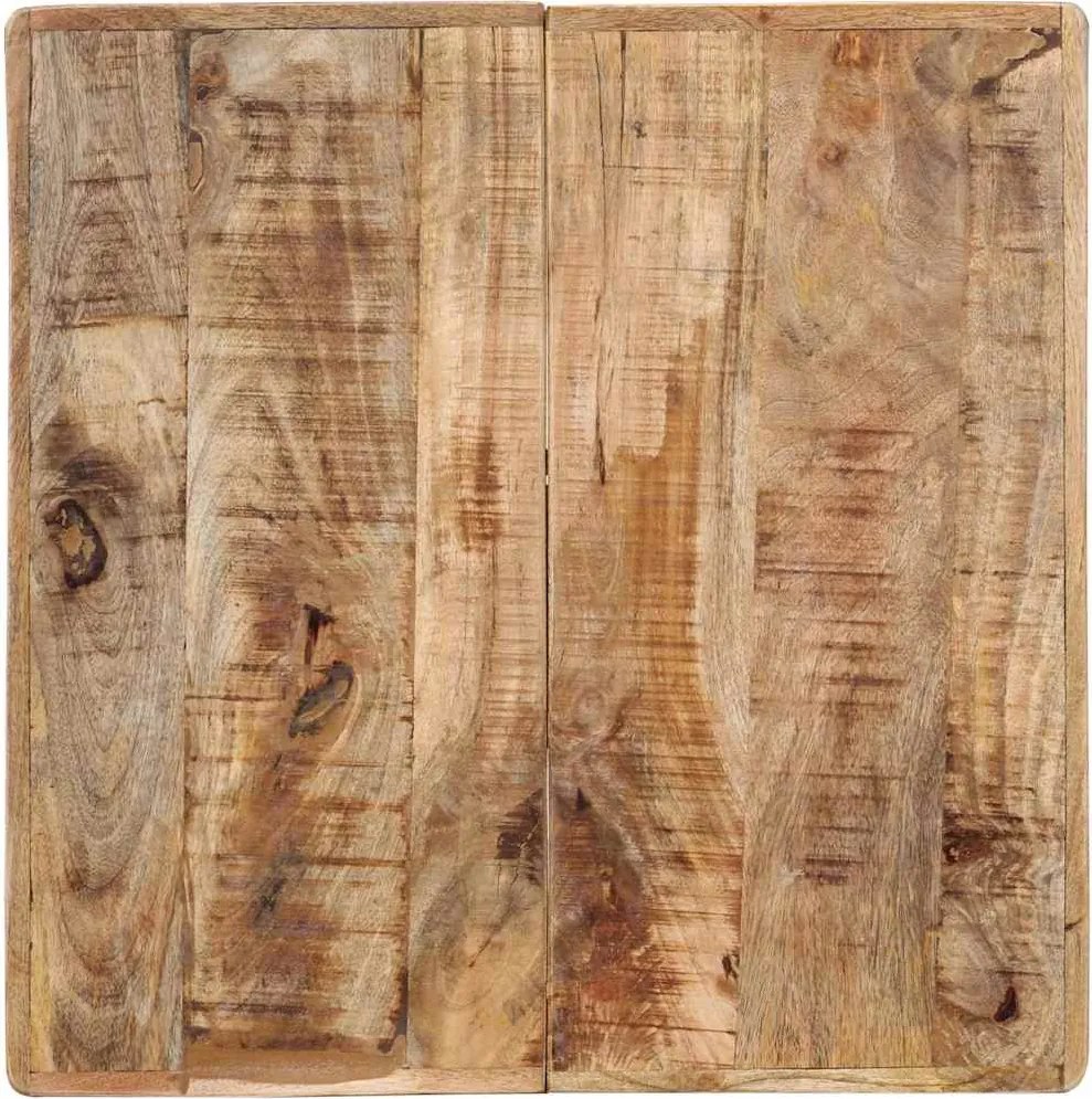 Bistro stolek 60 x 60 x 77 cm hrubé mangovníkové dřevo 321084