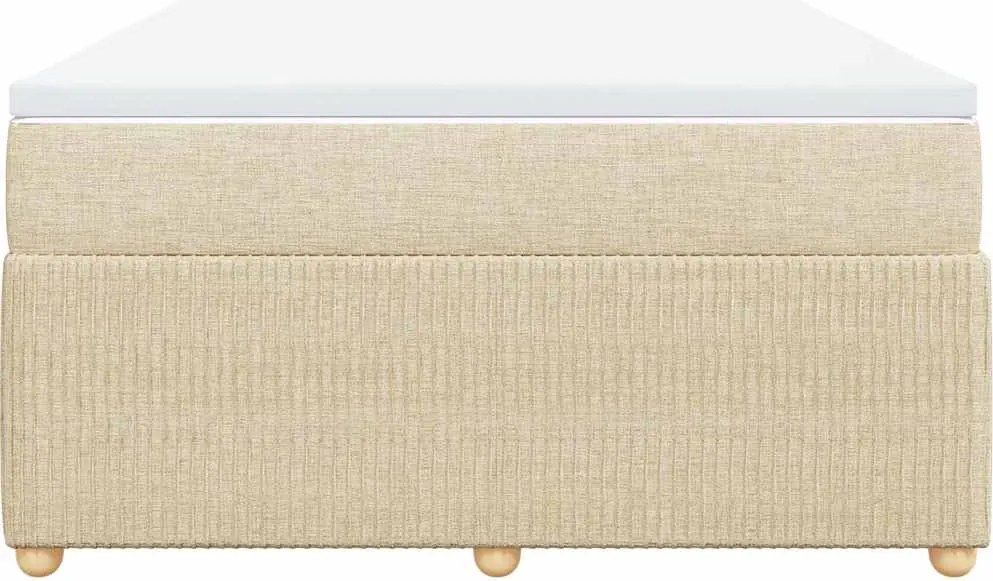 Box spring postel s matrací krémová 140x200 cm textil 3285579