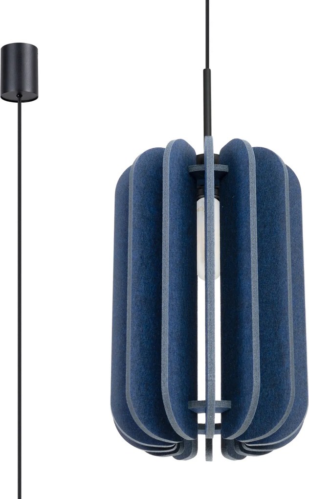 Sollux Lighting Závěsná lampa MULA 27 tmavě modrá
