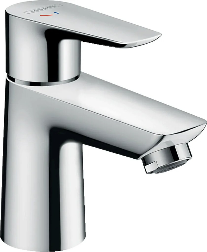 Hansgrohe Talis E, páková umyvadlová baterie 80 CoolStart, s odtokovou soupravou s táhlem, chromová, 71703000