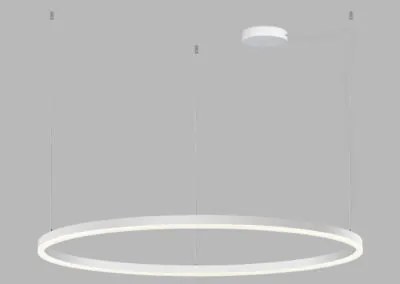 LED2 Stmívatelný LED lustr CIRCLE P-Z CRI90 Varianta: Ø 1200 x 33 x 2500 mm, 100 W, 3000 K, černá, DALI