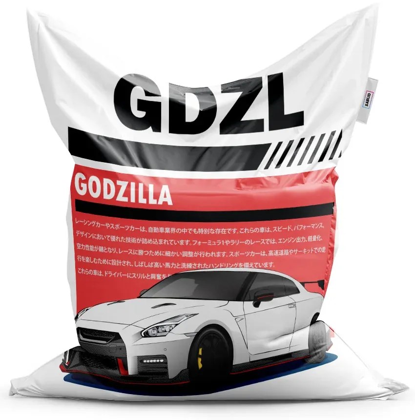 Sablio Sedací vak Nissan GTR 35 Godzilla - 150x100 cm