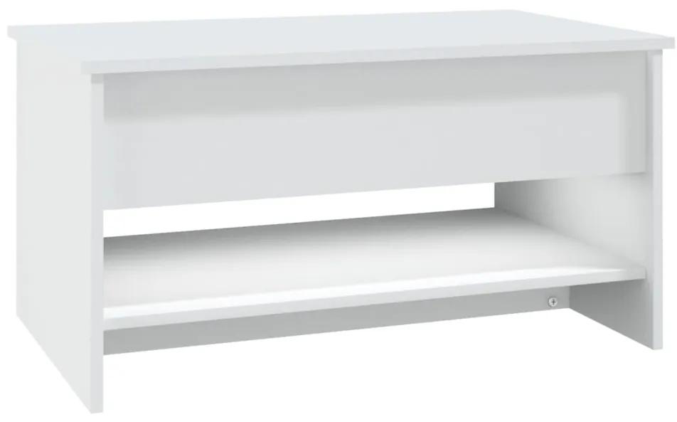 Konferenční stolek bílý 80 x 50 x 40 cm kompozitní dřevo