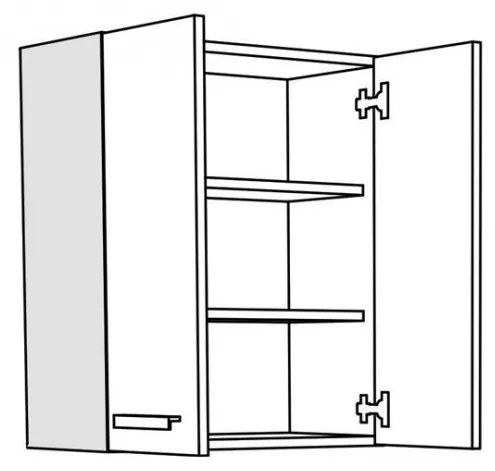 Horní skříňka IN MDF V 60 - cashmere lesk