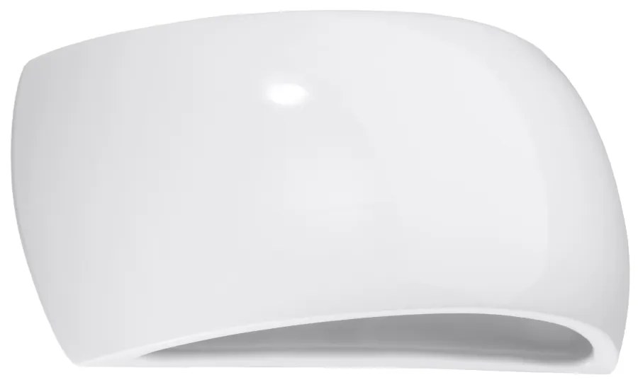Sollux Lighting Lakované nástěnné svítidlo PONTIUS bílý lesk