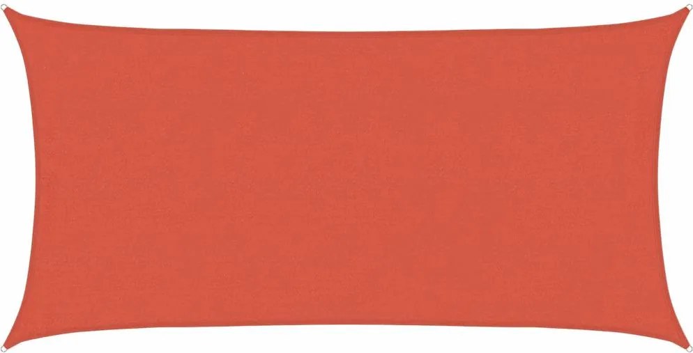 Stínící plachta 160 g/m² cihlová 4 x 7 m HDPE 311355