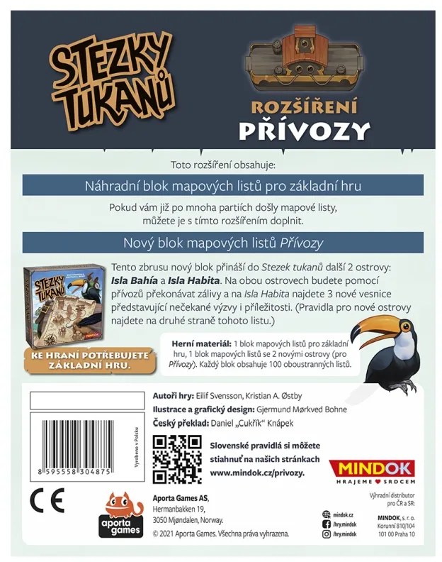 Stezky tukanů: Rozšíření přívozy