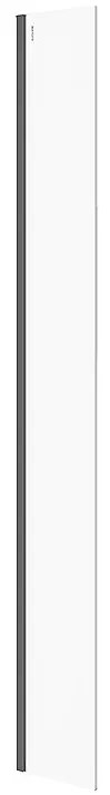 Cersanit Mille, sprchová zástěna typu Walk-In 30x200 cm, 8mm čiré sklo, černý profil, S161-015