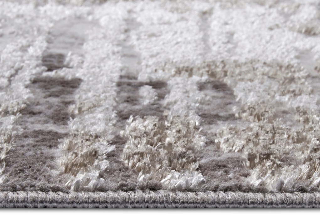 Hanse Home, Kusový koberec Shine 105925 Abstract Cream Grey, 200x280, šedá, ložnice
