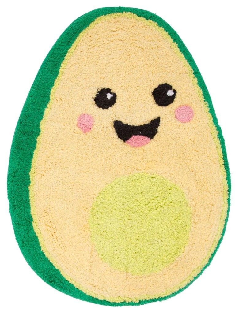 Sass & Belle Dětský bavlněný koberec ve tvaru avokáda Happy Avocado