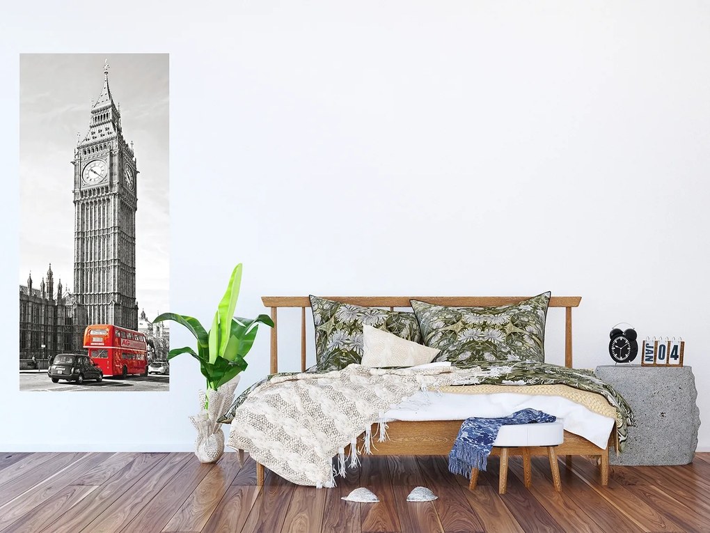 Vliesová fototapeta na zed' Big Ben a Autobus | 202 x 90 cm | DFTNV2911